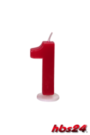 Kerzen Zahlen Rot - hbs24
