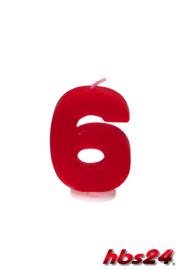 Kerzen Zahlen Rot - hbs24